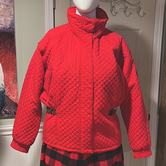 Obermeyer | Jackets & Coats | Vintage Obermeyer Red Quilted Innsbrook ...